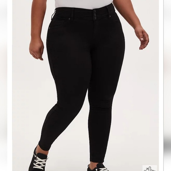 torrid | Jeans | Torrid Black Skinny Super Stretch High Rise Jegging ...
